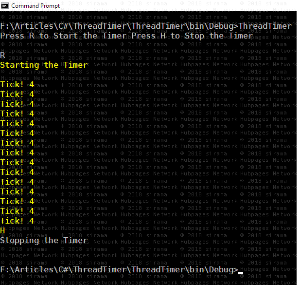 System Threading Timer in C# Explained With Examples - Owlcation