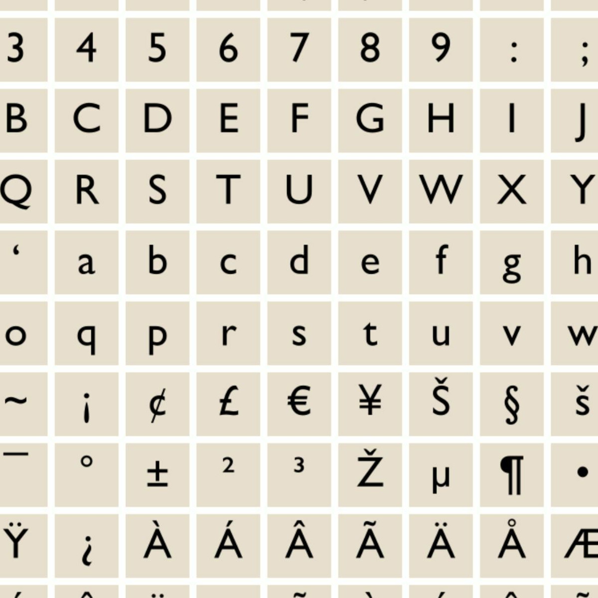 gill sans font example