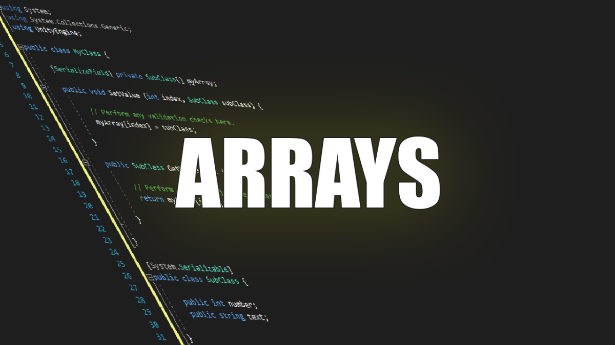 Using Single And Multi Dimensional Arrays In C And Unity3d Owlcation