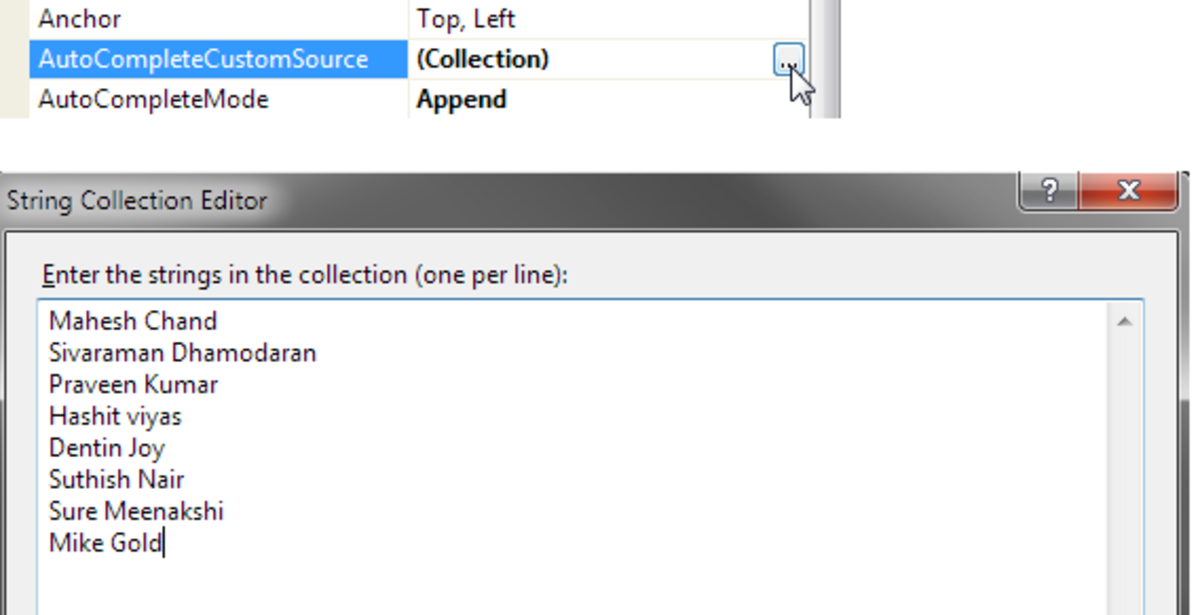 Walk-Through: Create an Auto Complete Text Box in C# - Owlcation