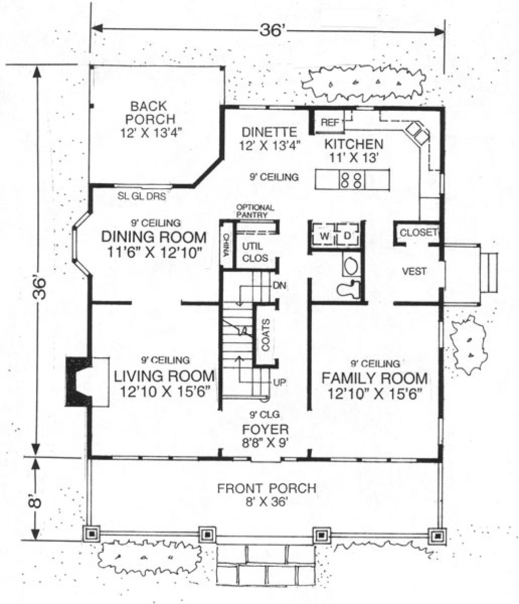Classic American Foursquare House Plans
