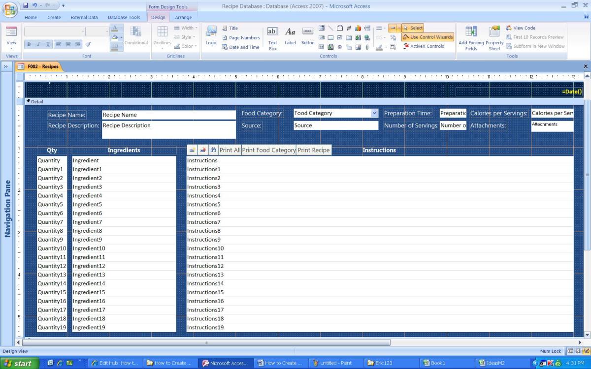 How to Create a Recipe Database - Owlcation
