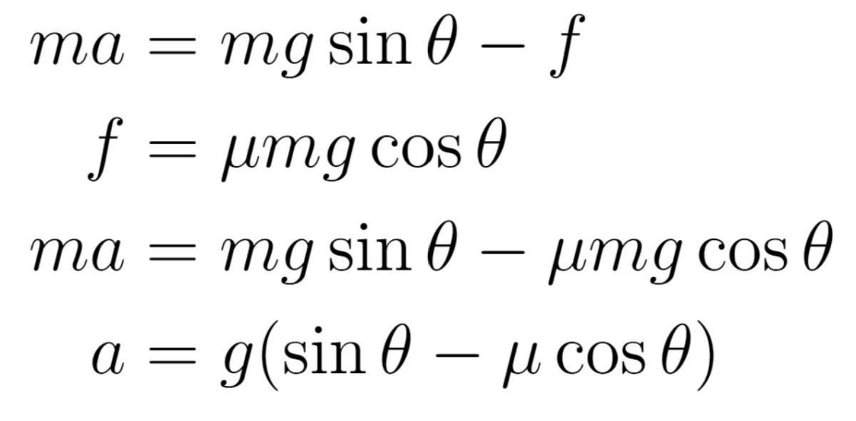 Basic Mechanics: Motion on an Inclined Plane - Owlcation