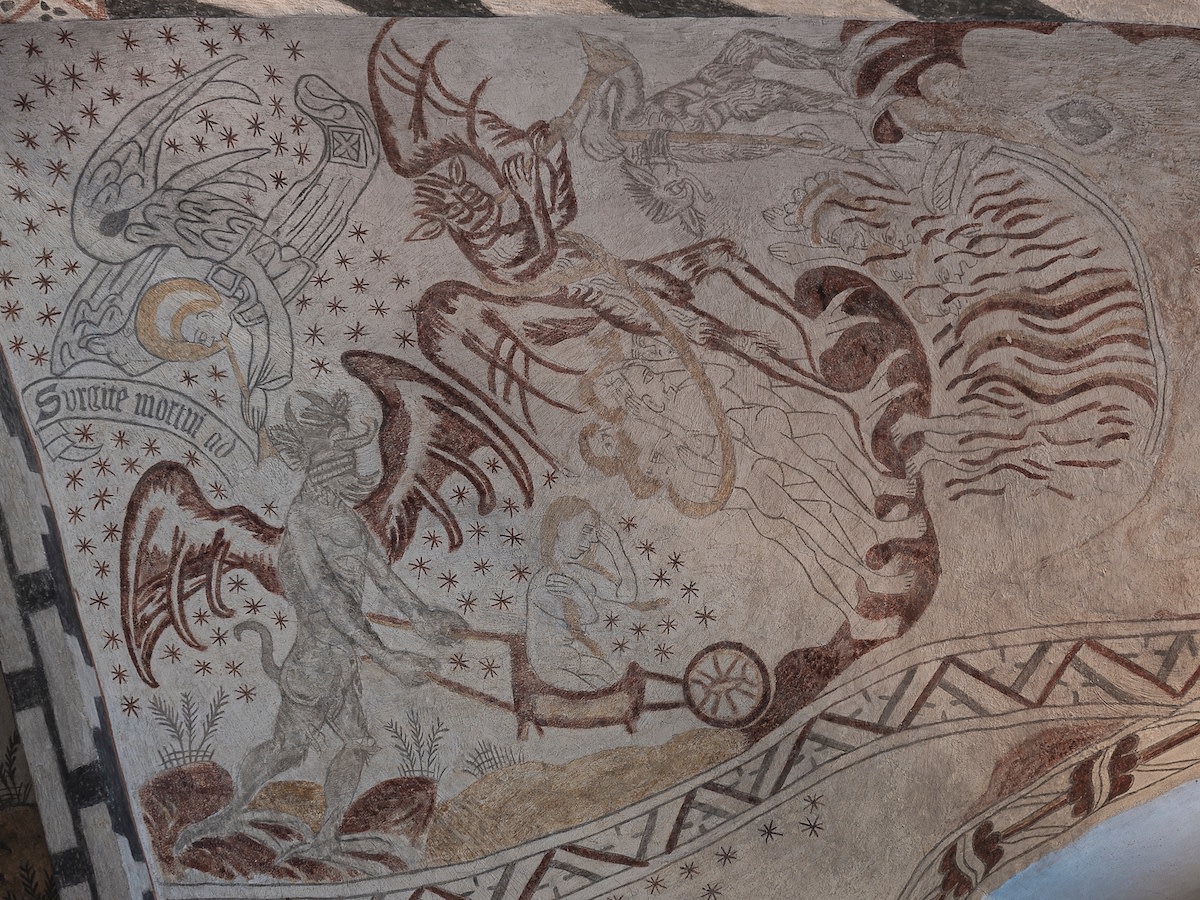 Medieval Occult Engraving Mural Brings Dark Academia Vibes to Woman's ...