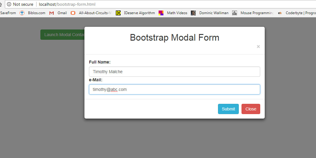 DIY PHP and Bootstrap: Using the Bootstrap Modal Box to Receive Input ...