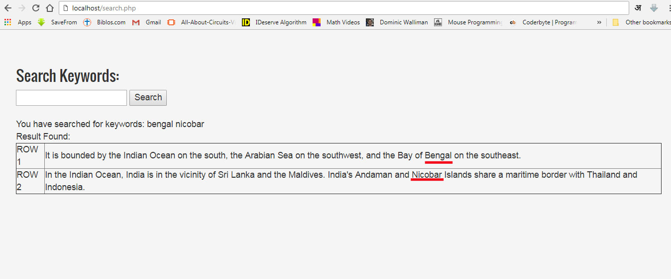 How to Search for Multiple Keywords and Long Text in MySql Table Using ...