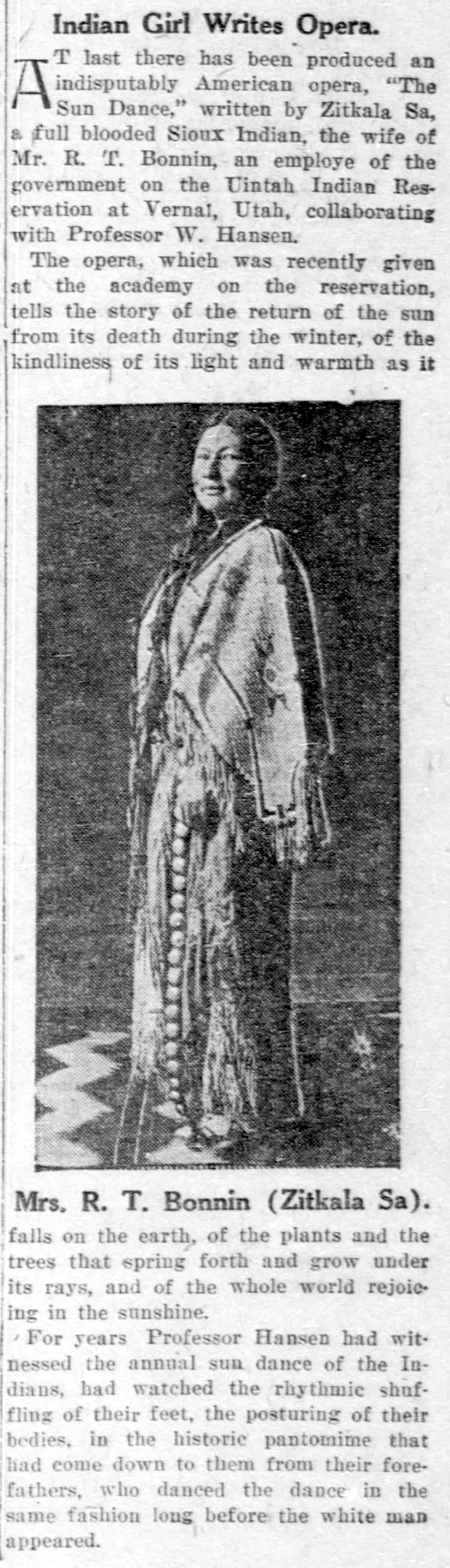 Zitkala-sa: Native American Composer and Writer - Owlcation