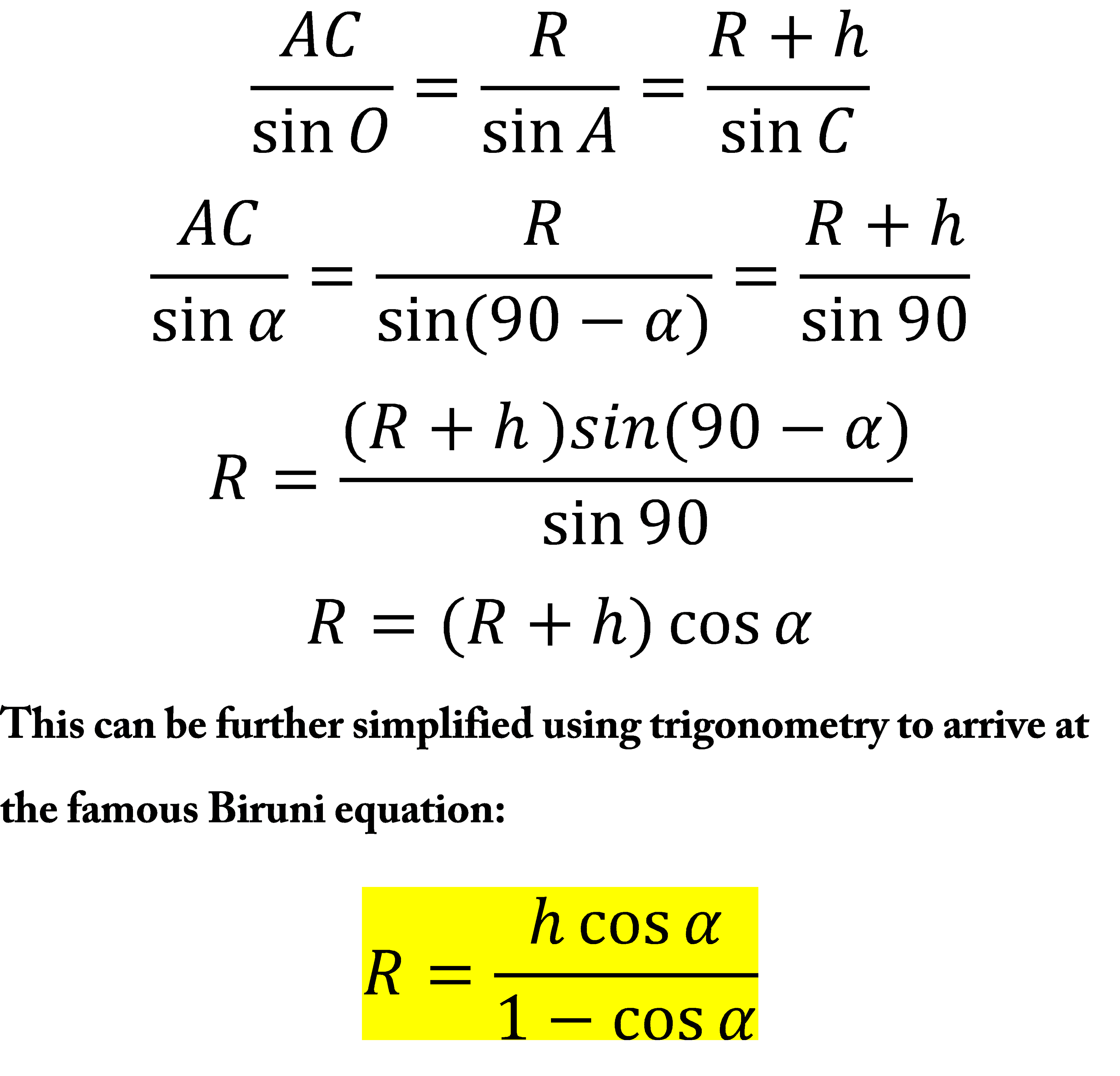 Al-Biruni's Classic Experiment: How to Calculate the Radius of the ...