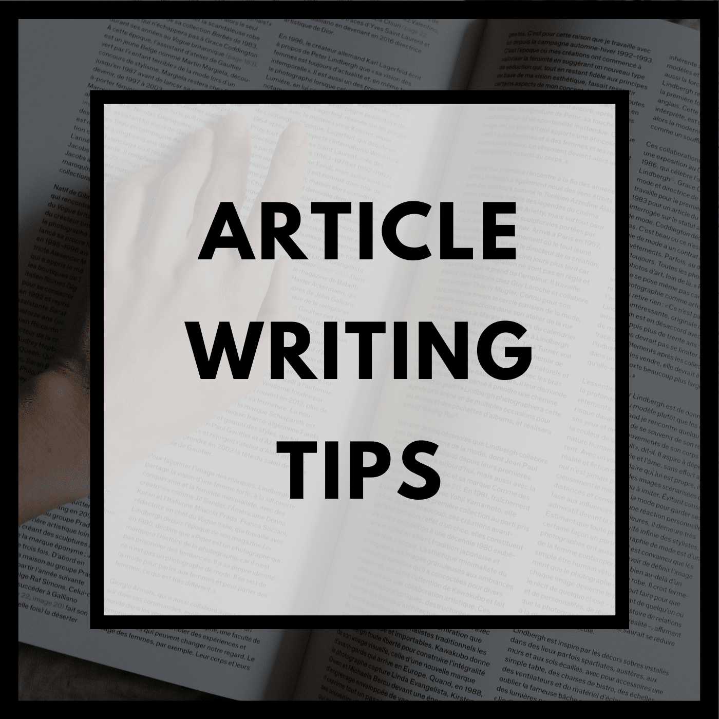 10 Tips for Better Column Writing and Article Writing - Owlcation