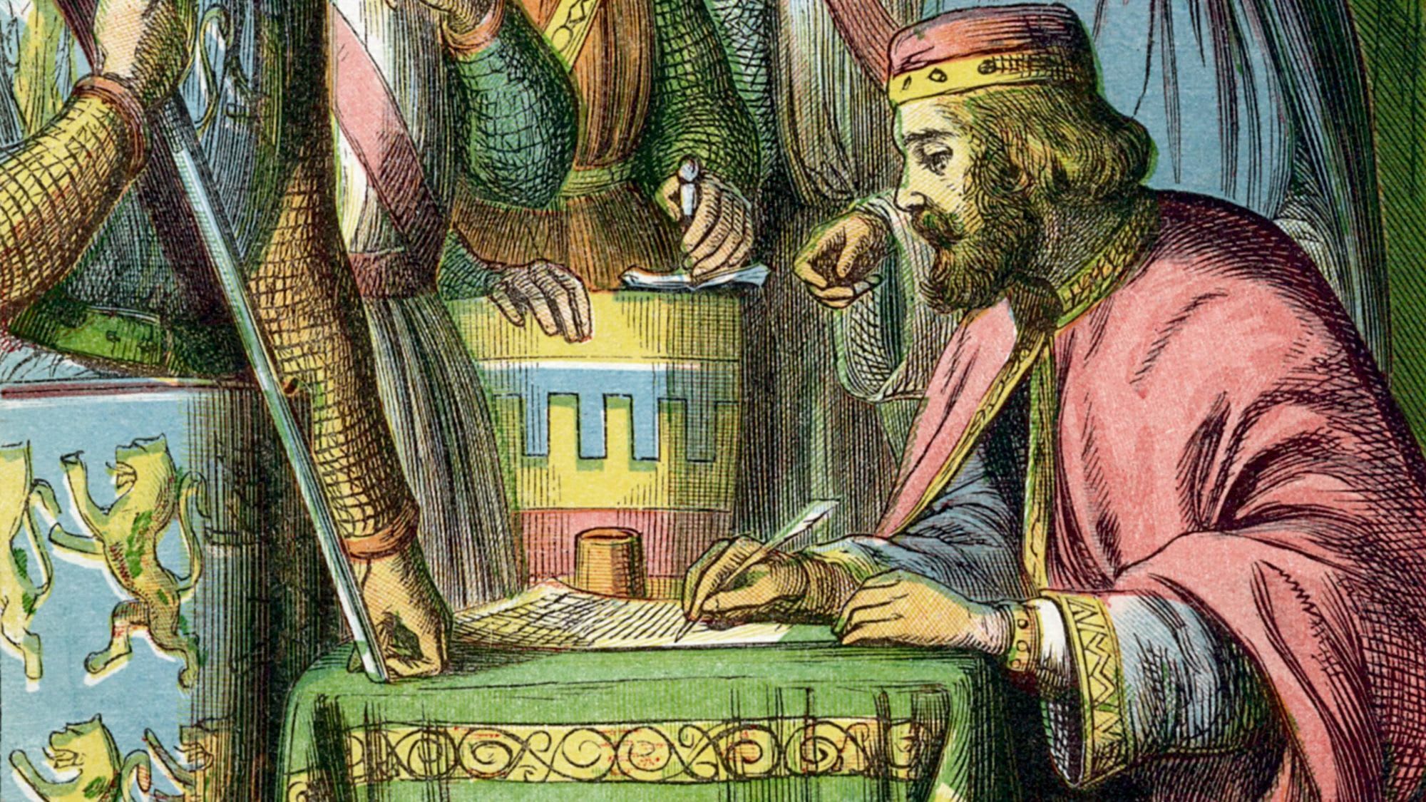 Magna Carta King John Painting